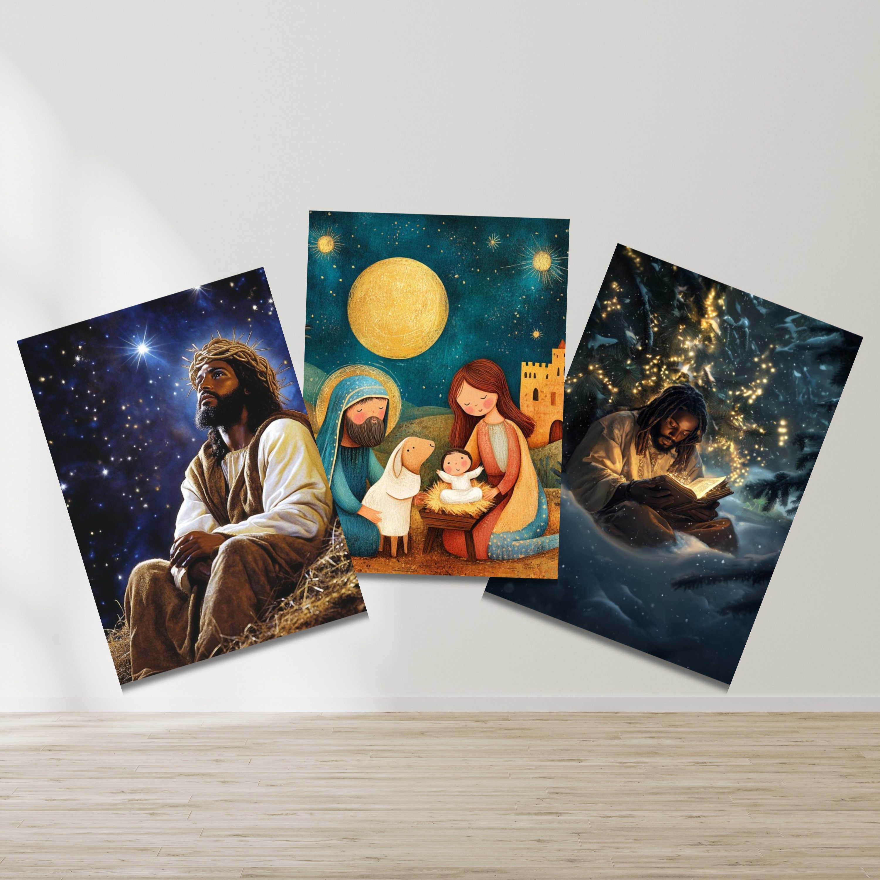 Christian Christmas Cards, Multipack, 15 Postcards, Jesus is Born ...