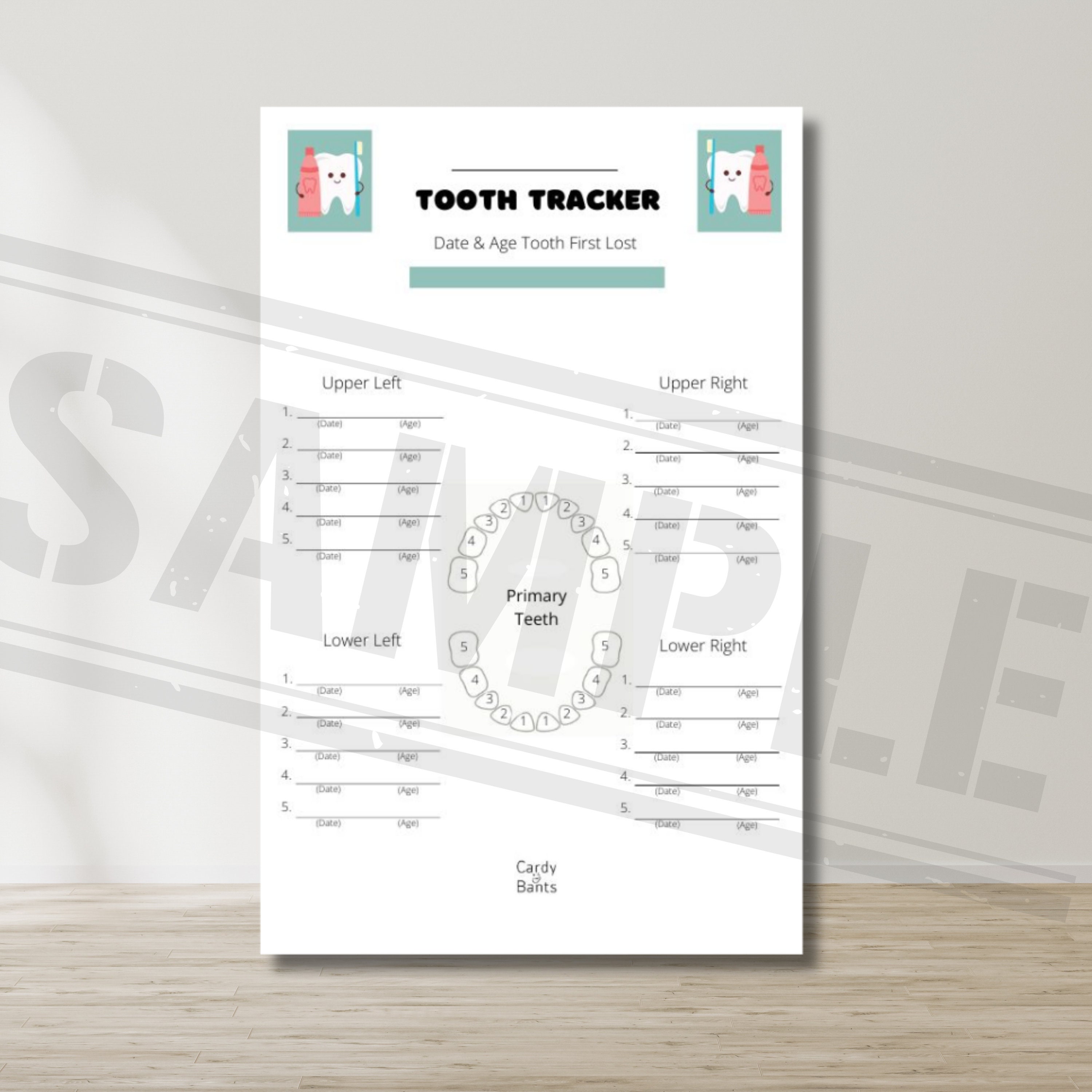 Tooth Fairy Ebook Tooth Tracker Printable Instant Download for Parents ...