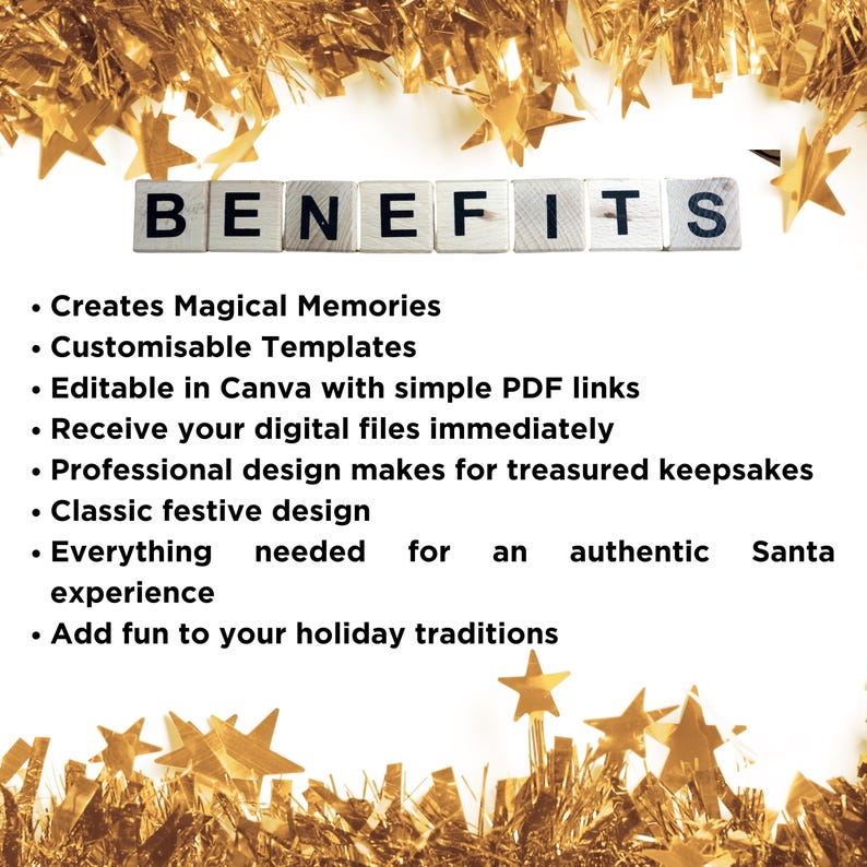 Instant Download CUSTOMIZABLE Letter From Santa, Printable Template ...