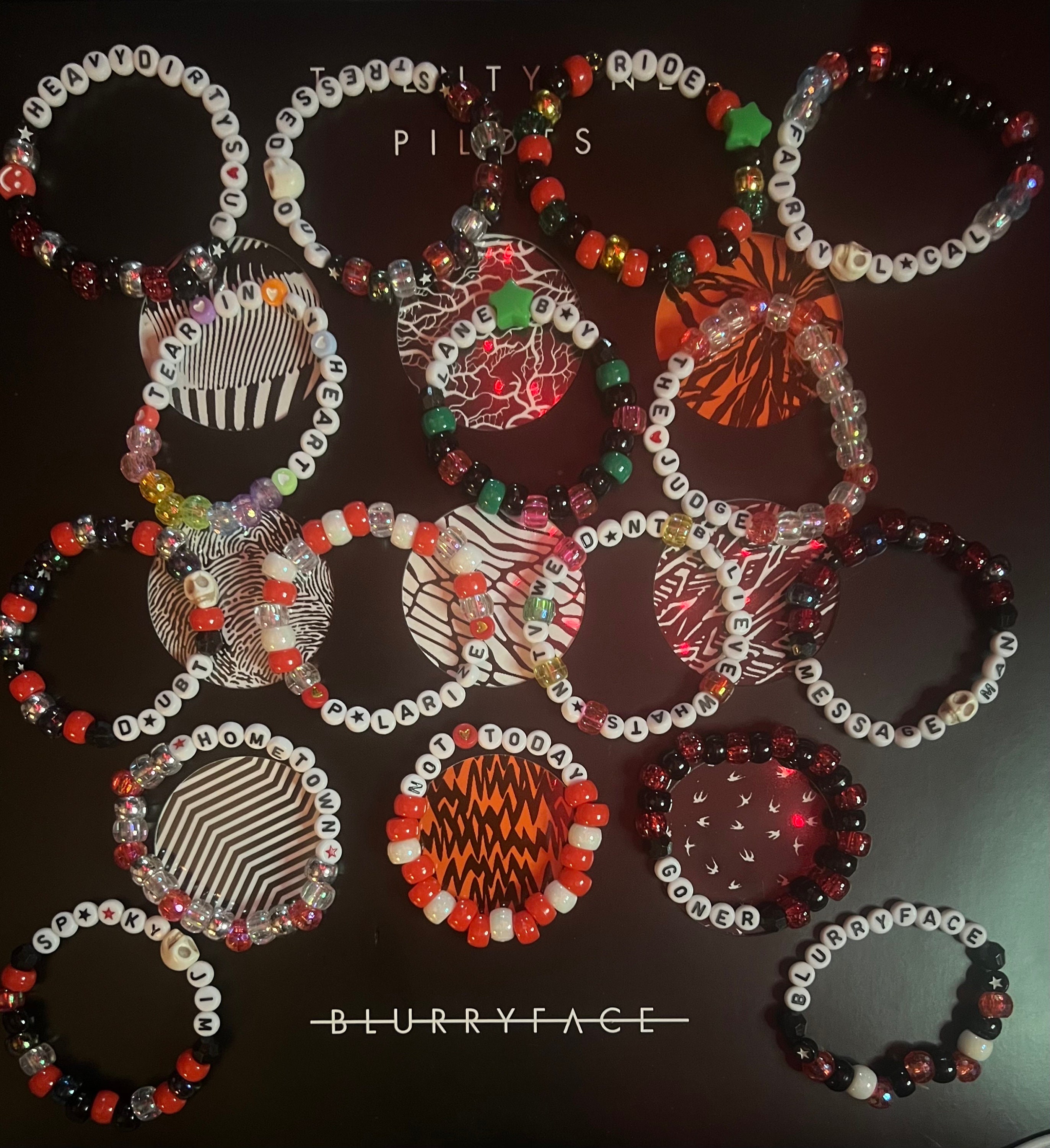 Twenty One Pilots: BLURRYFACE Inspired Bracelets - Etsy