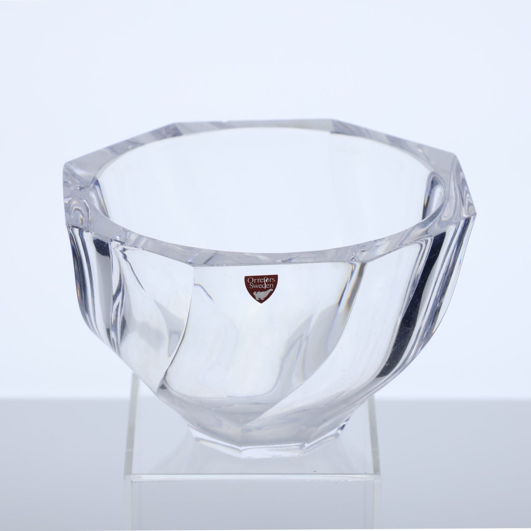 Orrefors (sweden), Crystal Bowl Red Label - Etsy