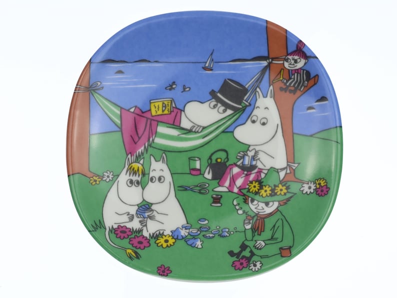 Arabia (finland) Moomin Plate "happy Together" 12 Cm Designed by Tove ...