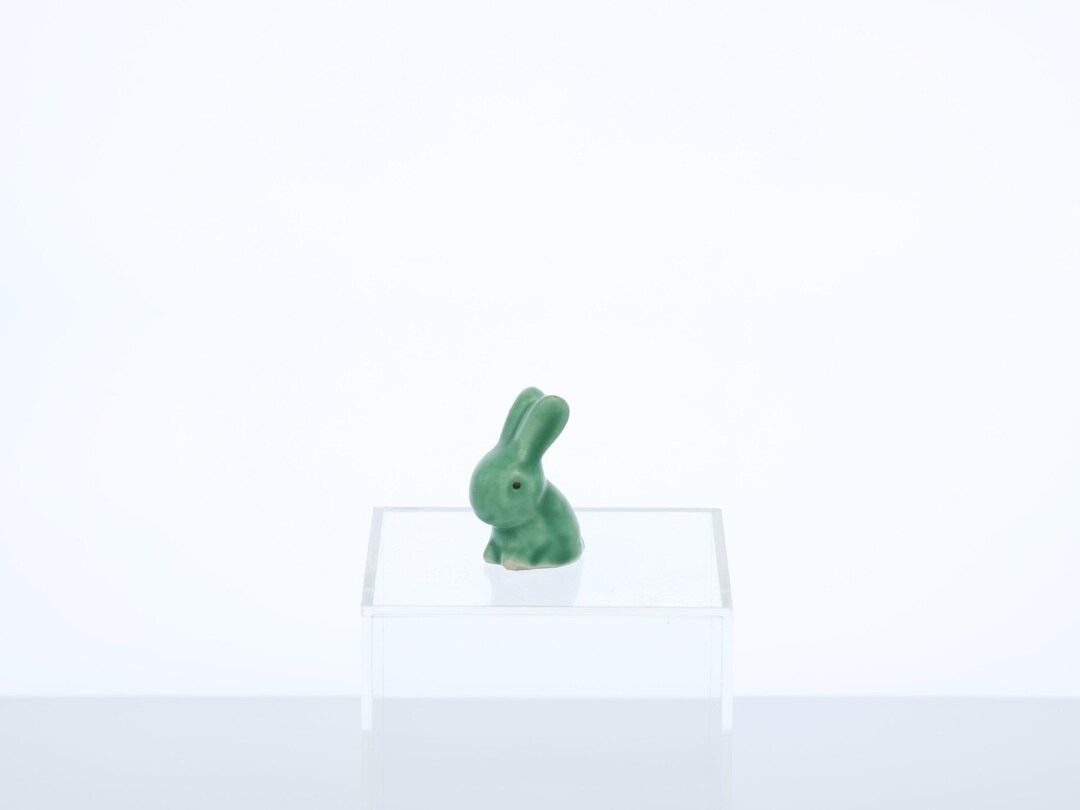 Sylvac, Green Glazed Snubnose Rabbit 4 Cm High - Etsy