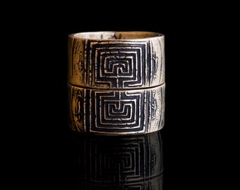 Labyrinth ring - Etsy Nederland