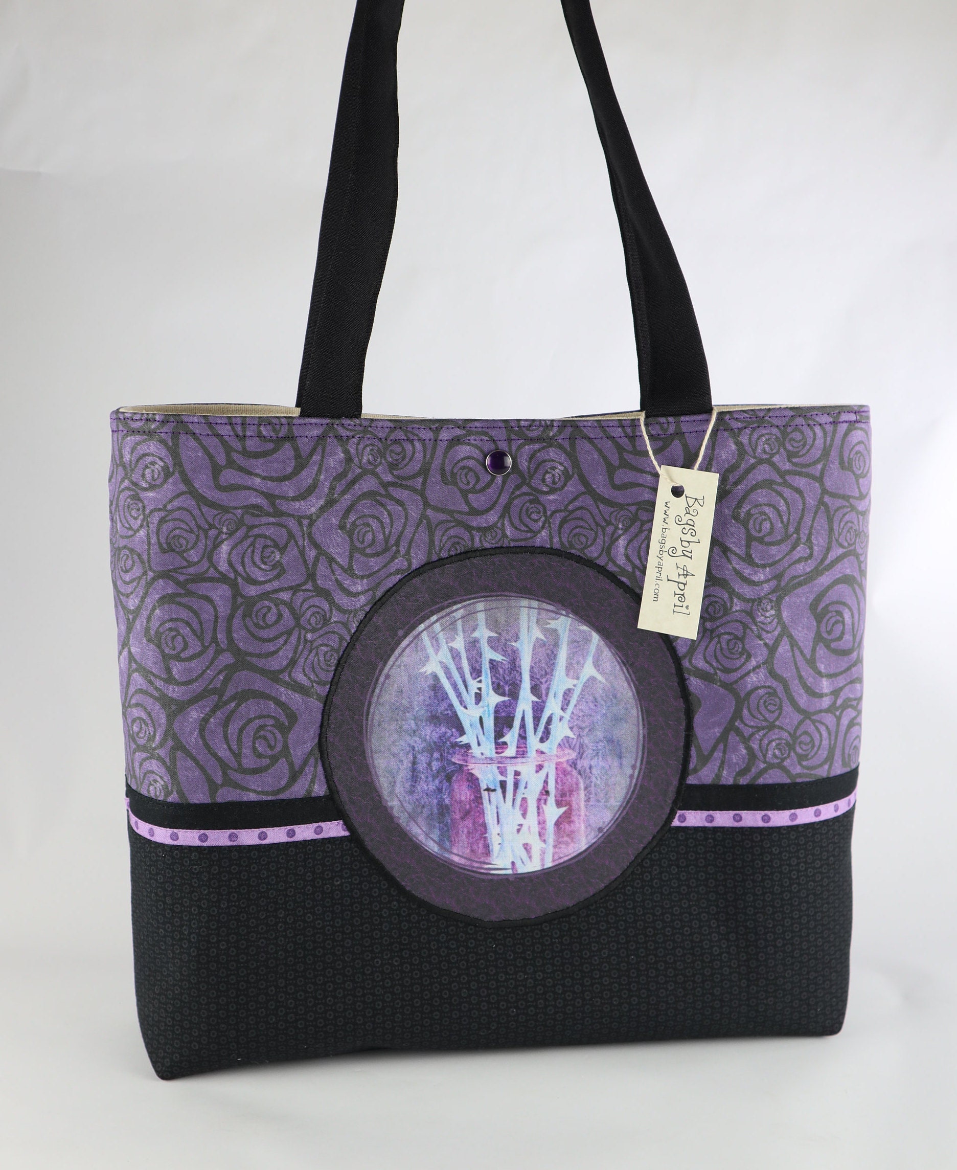 Gothic Thorns and Roses Shoulder Bag Purse Witchy Handbag Goth | Etsy