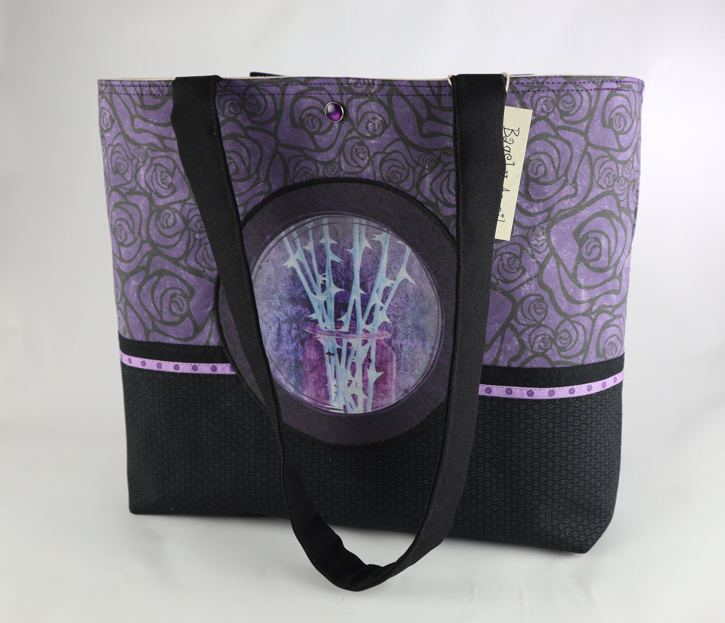 Gothic Thorns and Roses Shoulder Bag Purse Witchy Handbag Goth | Etsy