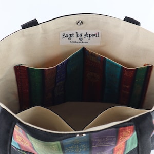 Vintage Library Shoulder Bag Purse Book Shelf Tote Librarian Handbag - Etsy