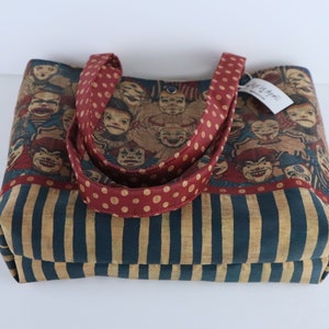 Creepy Circus Clowns Shoulder Bag Purse Scary Monsters Handbag Tote ...