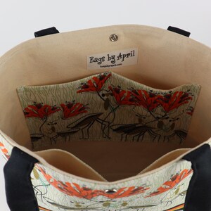 Praying Mantis Shoulder Bag Lily Garden Purse Summer Flowers Handbag ...