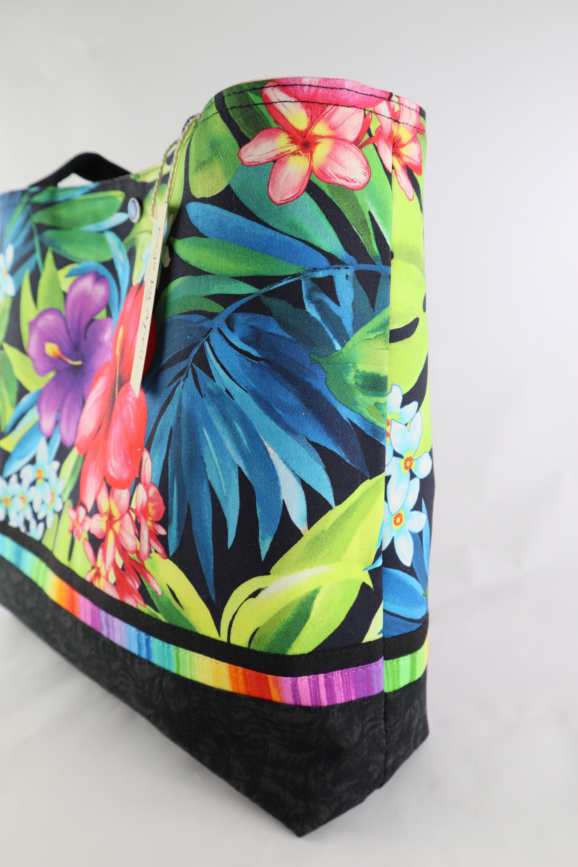 Tropical Flowers Shoulder Bag Purse Hibiscus Garden Bloom | Etsy