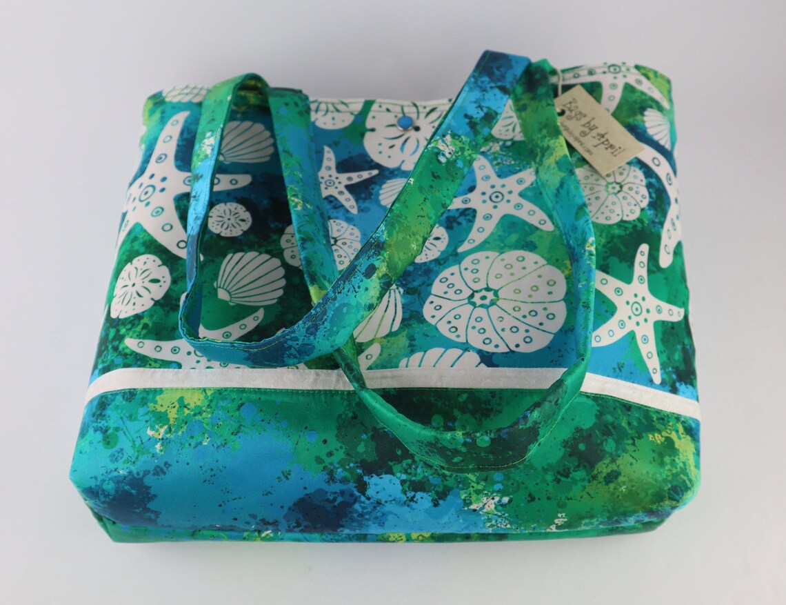 Seashells Shoulder Bag Purse Ocean Beach tote Sea Shells | Etsy