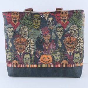 Monster Mash Shoulder Bag Purse Classic Scary Monsters Handbag Tote ...