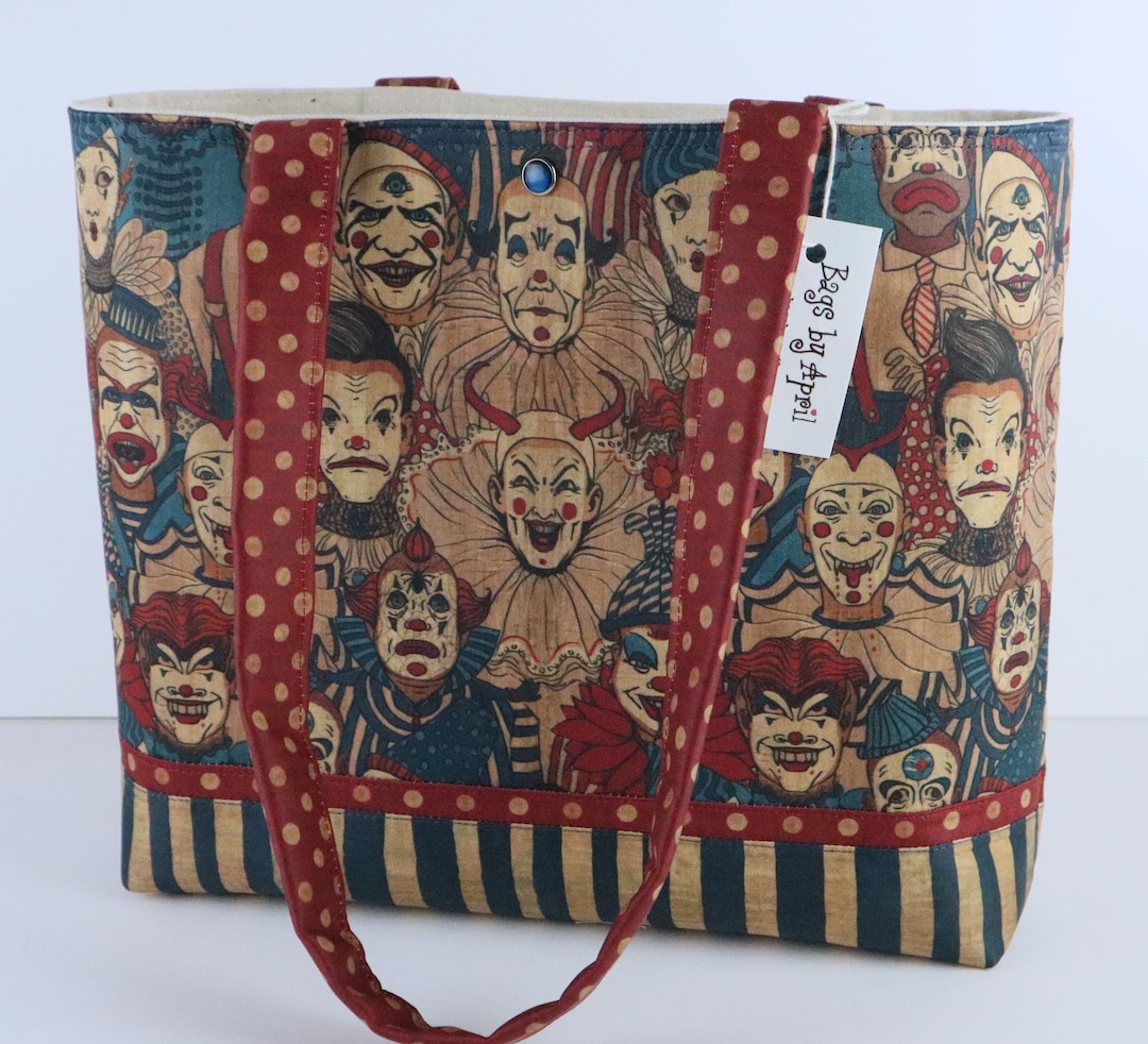 Monster Clowns Shoulder Bag Purse Scary Clown Handbag Tote Bags by ...