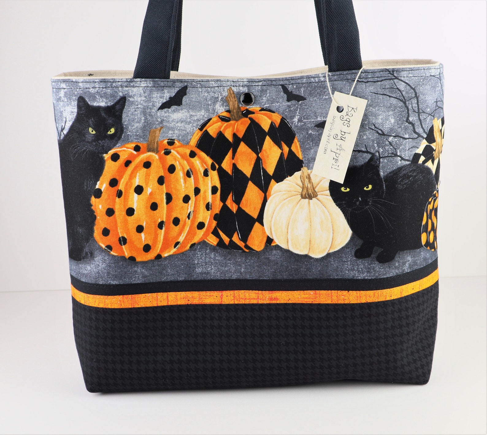 Halloween Pumpkins Shoulder Bag Purse Black Cats Handbag Fall - Etsy
