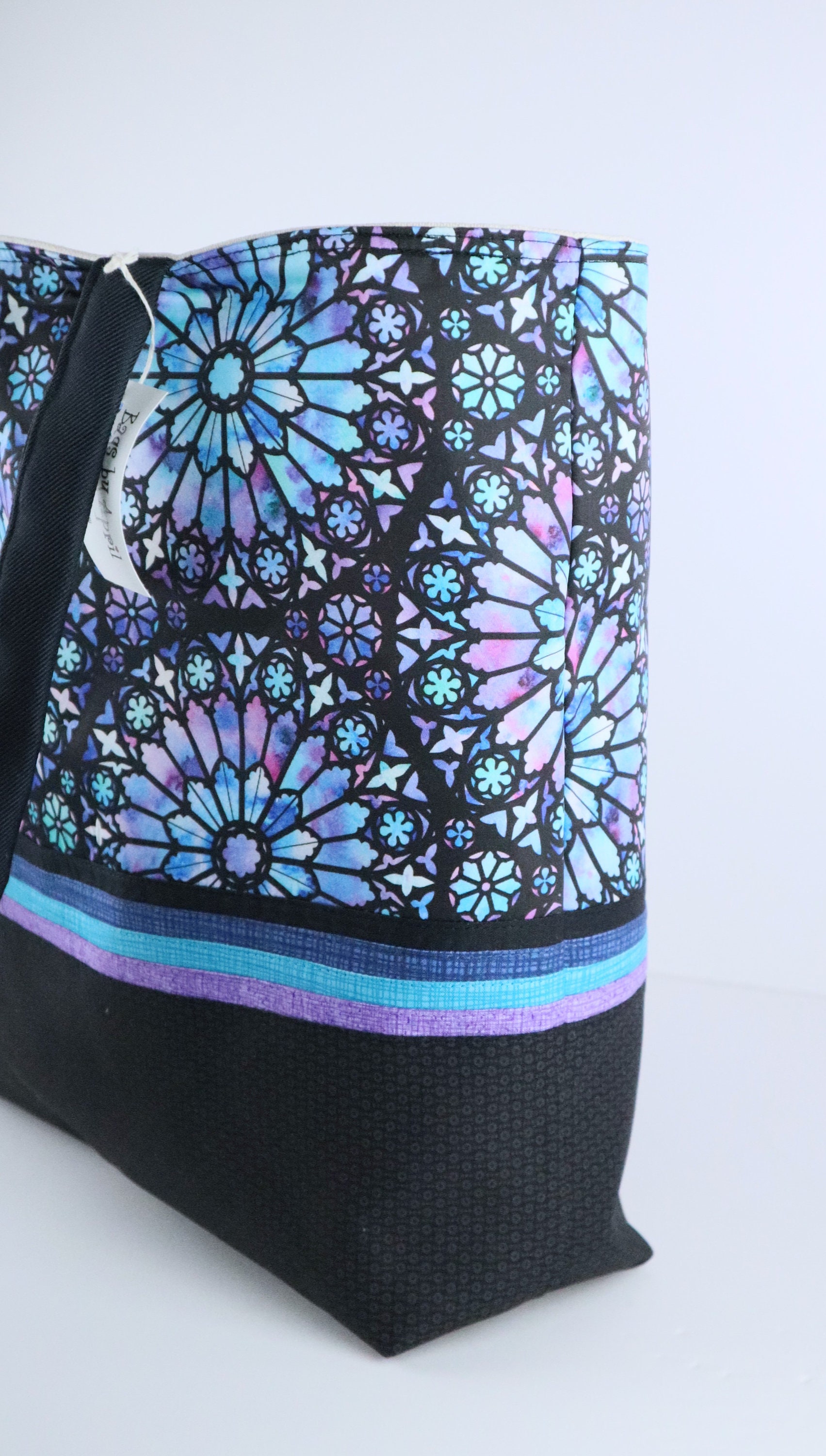 New LARGE Size Stained Glass Window Shoulder Bag Tote - Etsy
