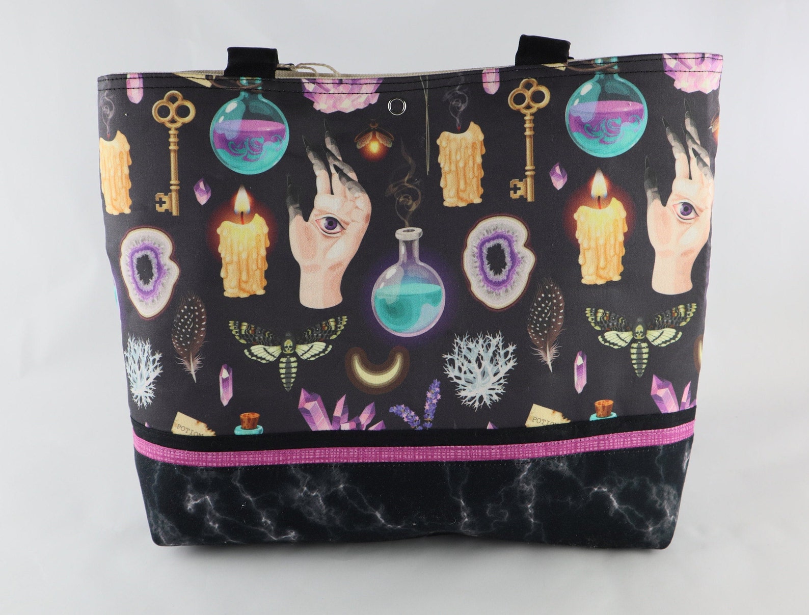 Witchcraft Shoulder Bag Purse Witchy Magic Handbag Tote Bags by April ...