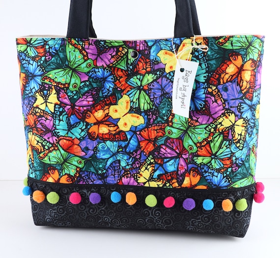Rainbow Butterflies Shoulder Bag Purse - Etsy