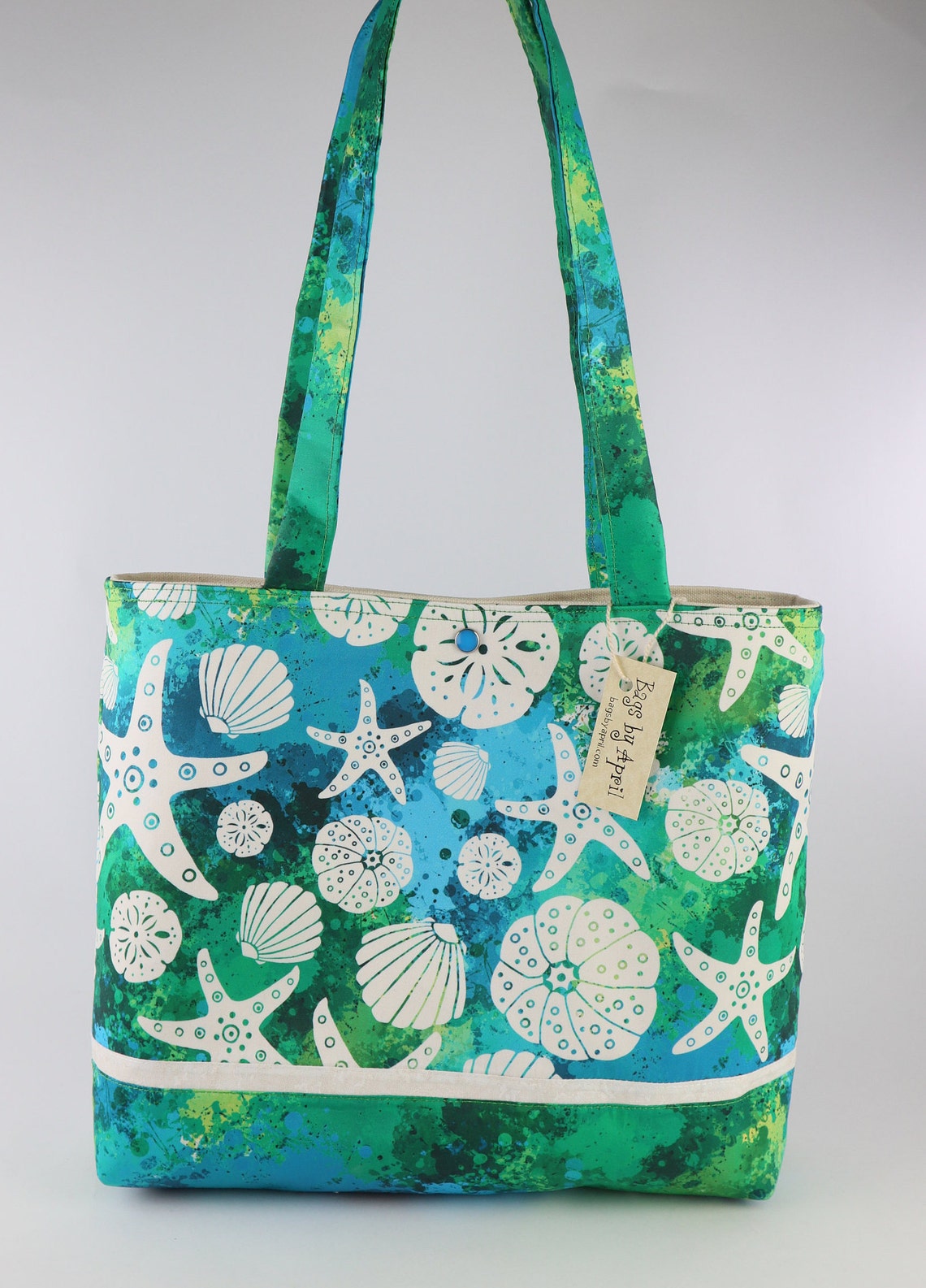 Seashells Shoulder Bag Purse Ocean Beach tote Sea Shells | Etsy