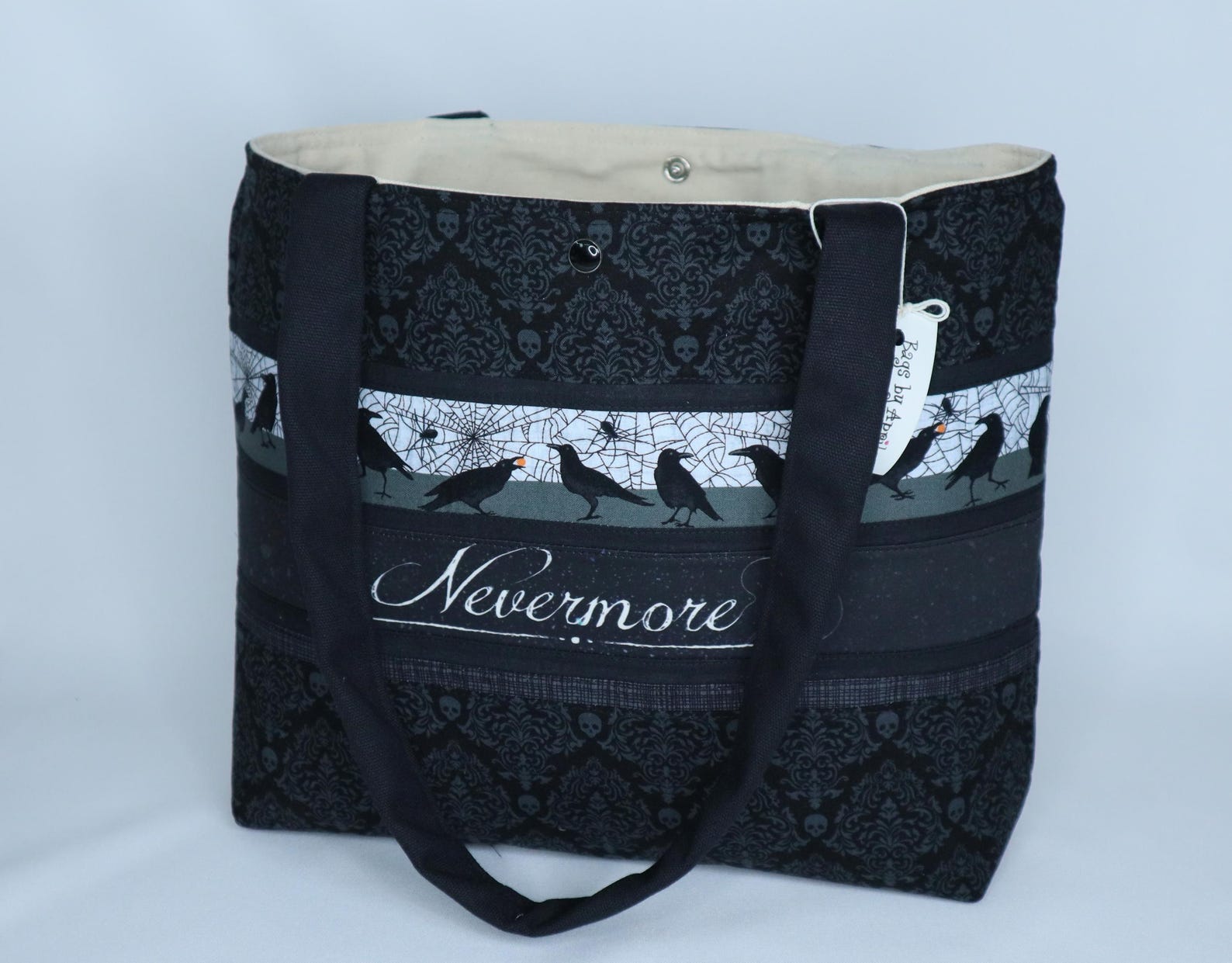 Nevermore Shoulder Bag Purse Gothic Raven Handbag Halloween Tote - Etsy