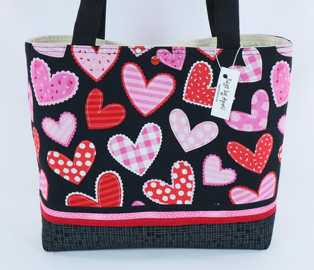 Valentine's Day Hearts Shoulder Bag Purse Love Cookies Handbag ...