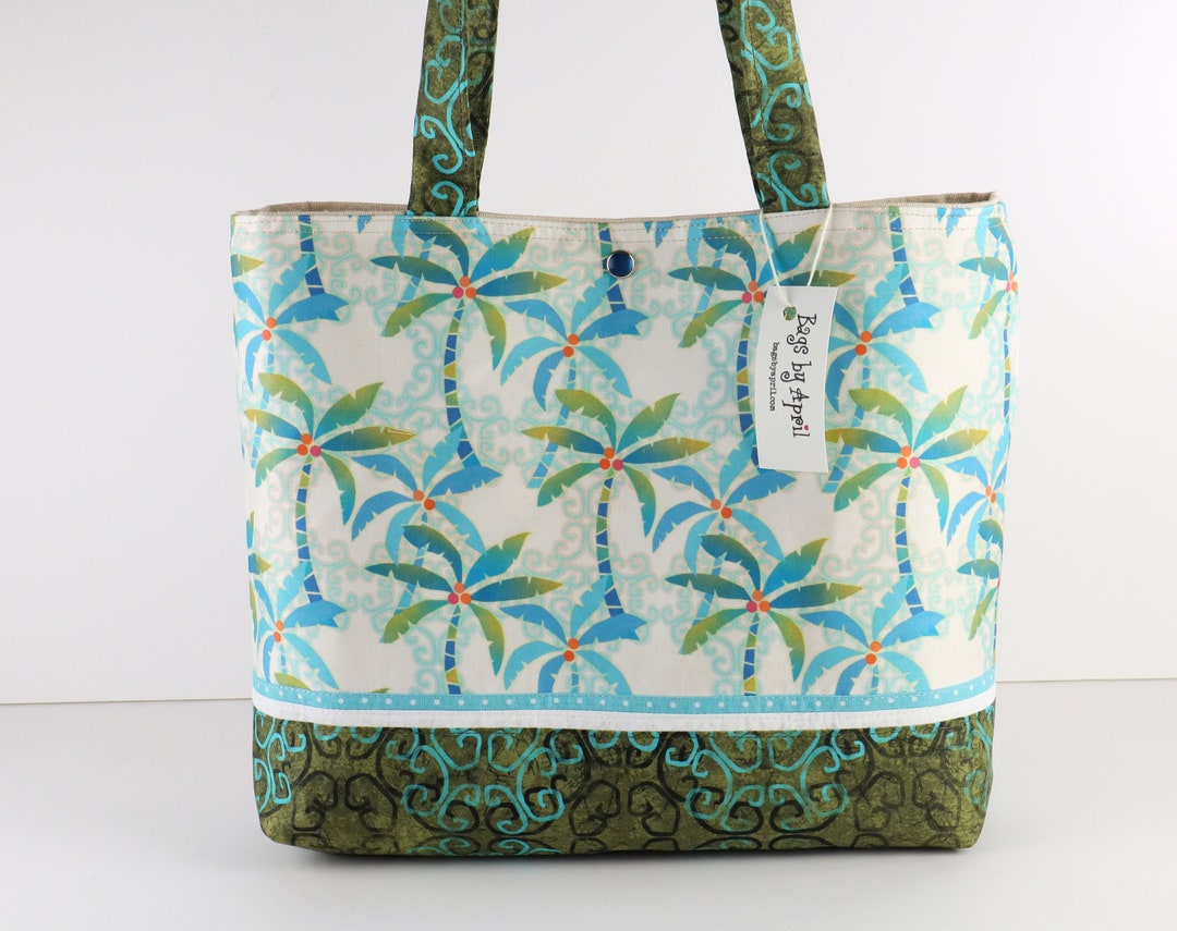 Palm Trees Shoulder Bag Purse Tropical Island Handbag Tote - Etsy
