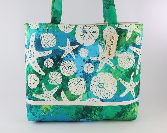 Seashells Shoulder Bag Purse Ocean Beach Tote Sea Shells | Etsy