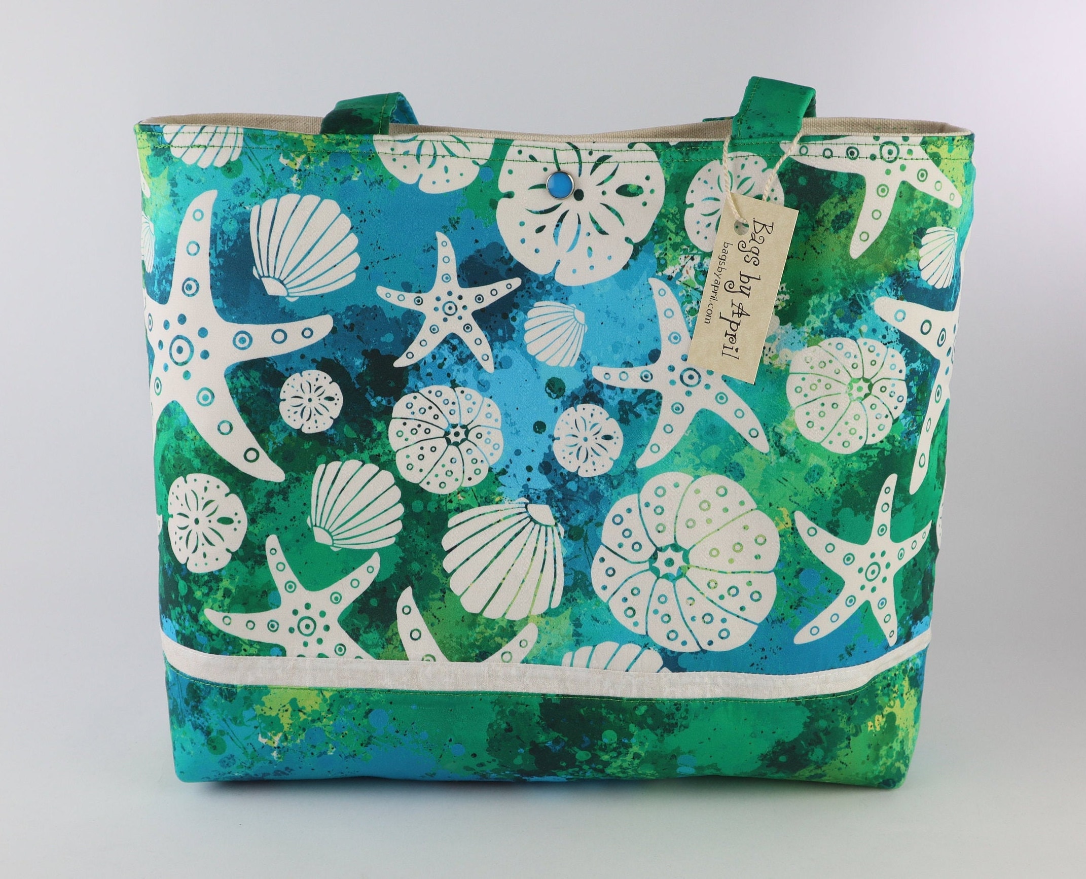 Seashells Shoulder Bag Purse Ocean Beach tote Sea Shells | Etsy