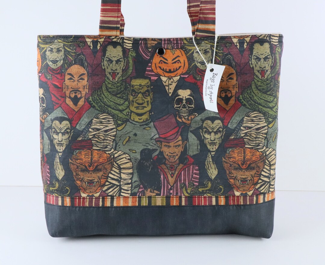 Monster Mash Shoulder Bag Purse Classic Scary Monsters Handbag Tote ...