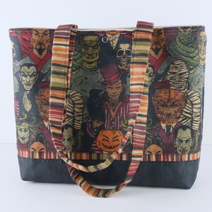 Monster Mash Shoulder Bag Purse Classic Scary Monsters Handbag Tote ...