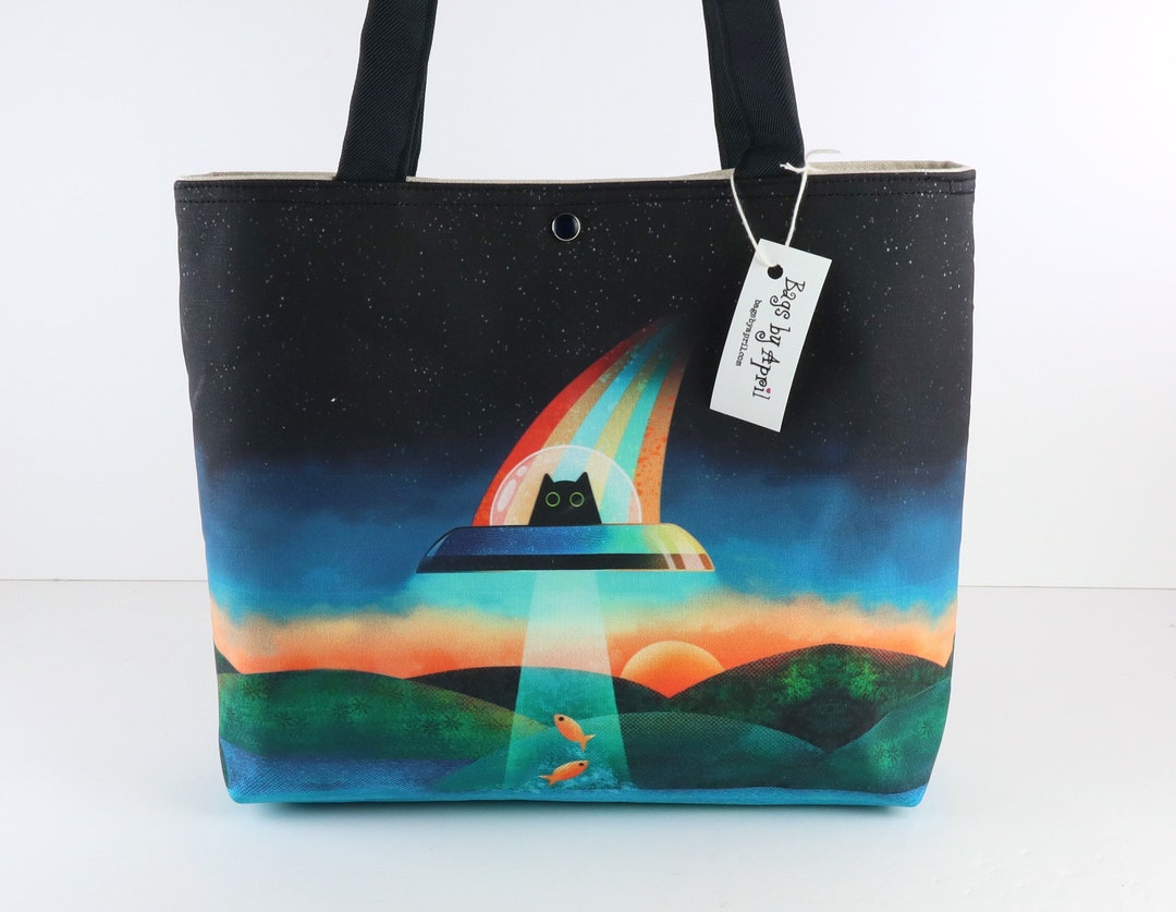 UFO Kitty Shoulder Bag Purse Space Cat Handbag Tote - Etsy