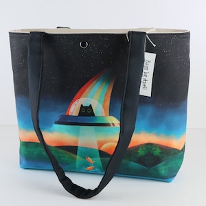 UFO Kitty Shoulder Bag Purse Space Cat Handbag Tote - Etsy