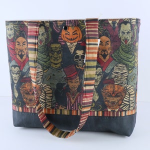 Monster Mash Shoulder Bag Purse Classic Scary Monsters Handbag Tote ...