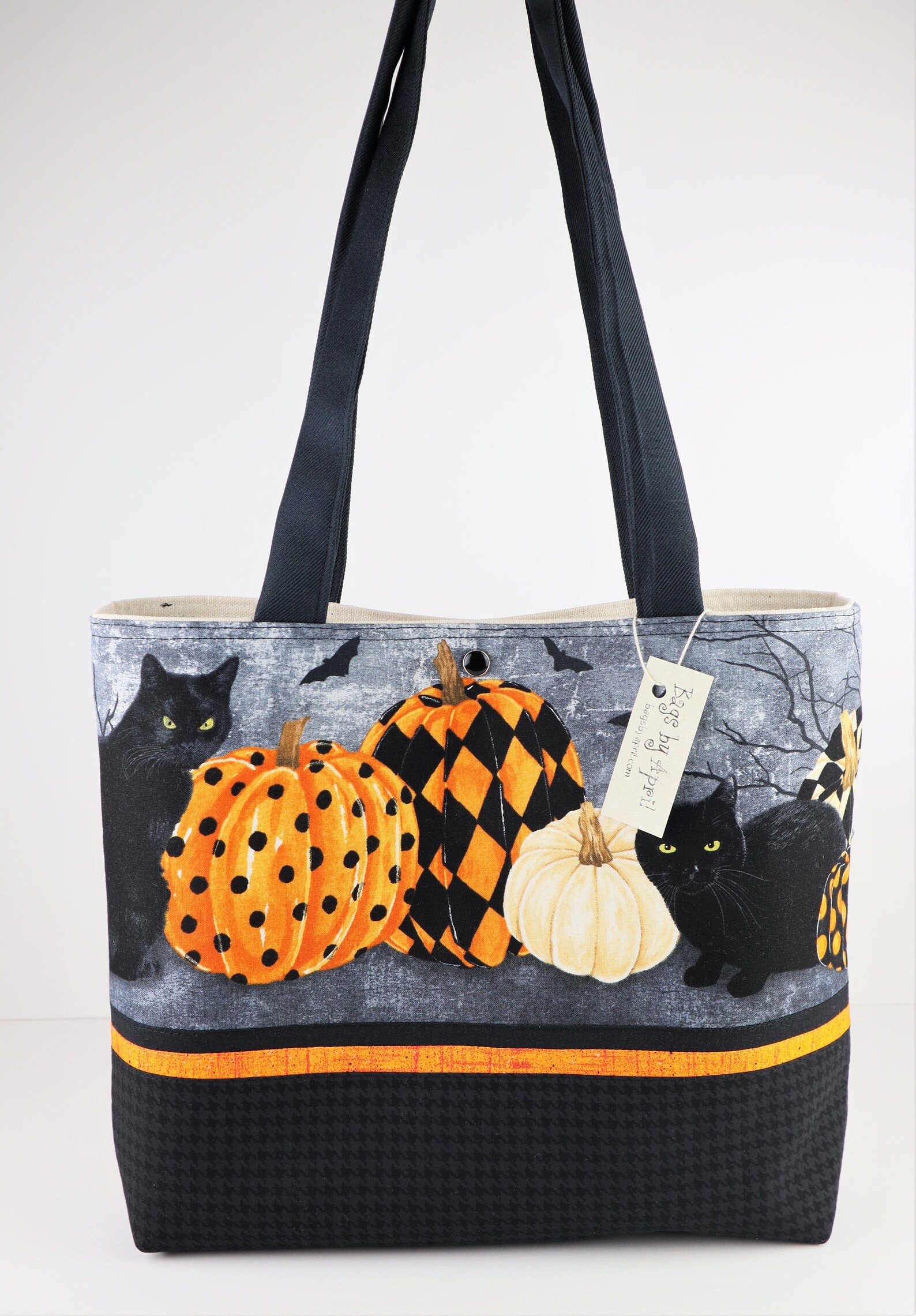 Halloween Pumpkins Shoulder Bag Purse Black Cats Handbag Fall | Etsy