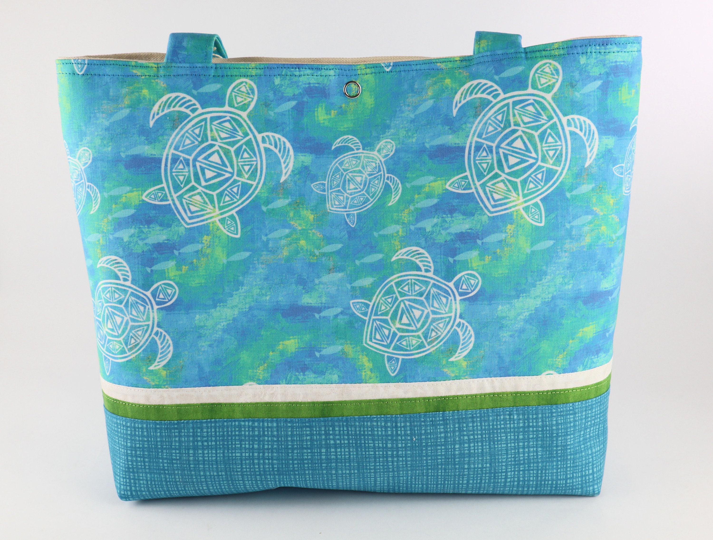Sea Turtle Shoulder Bag Purse Ocean Handbag Nautical Tote | Etsy