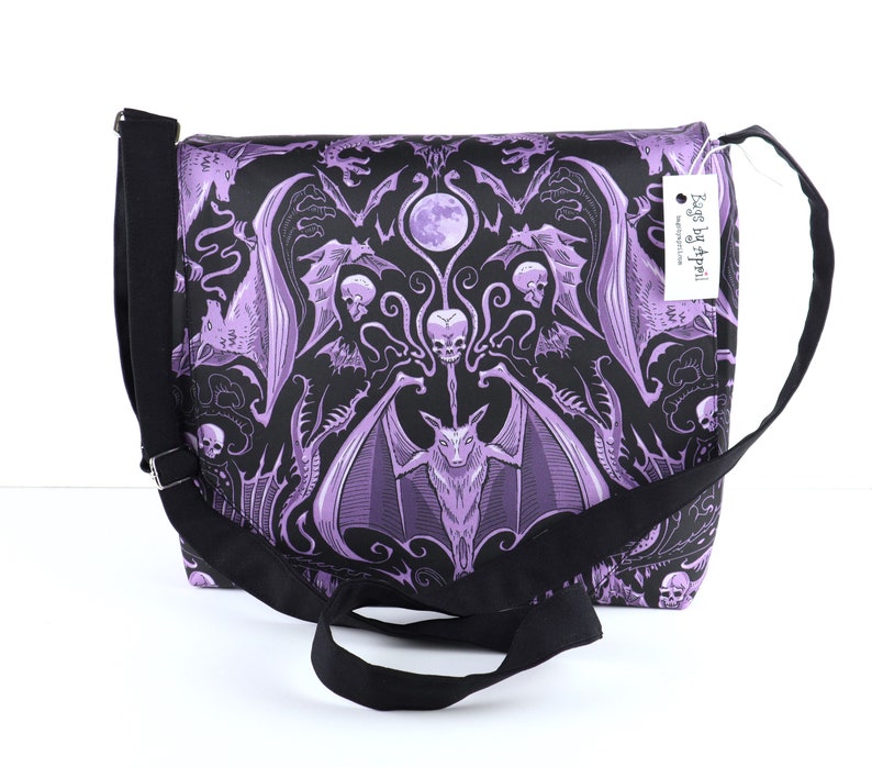 Vampire Bat Messenger Bag Spooky Halloween Crossbody Style - Etsy