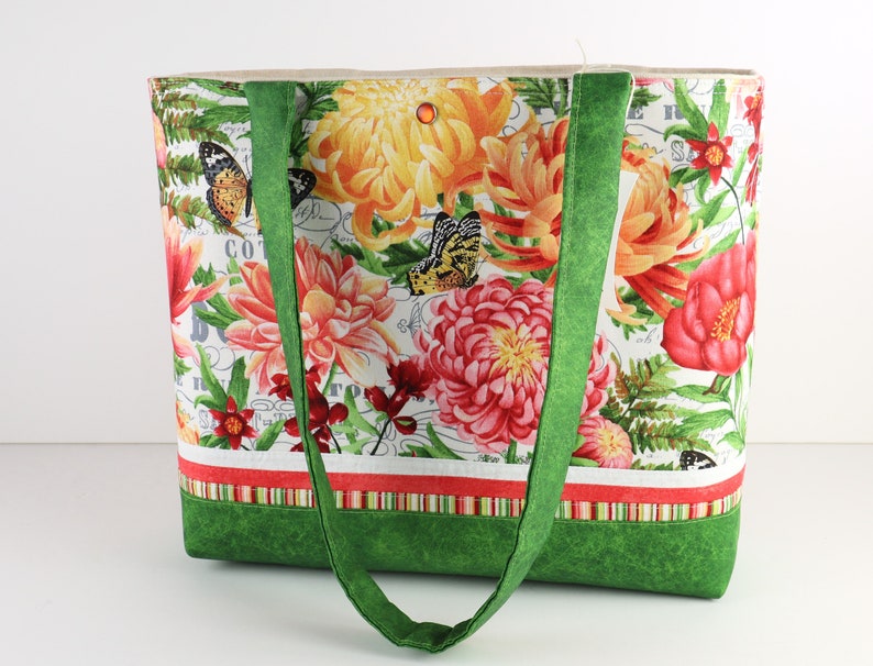 Beautiful Flower Garden Shoulder Bag Purse Floral Handbag - Etsy