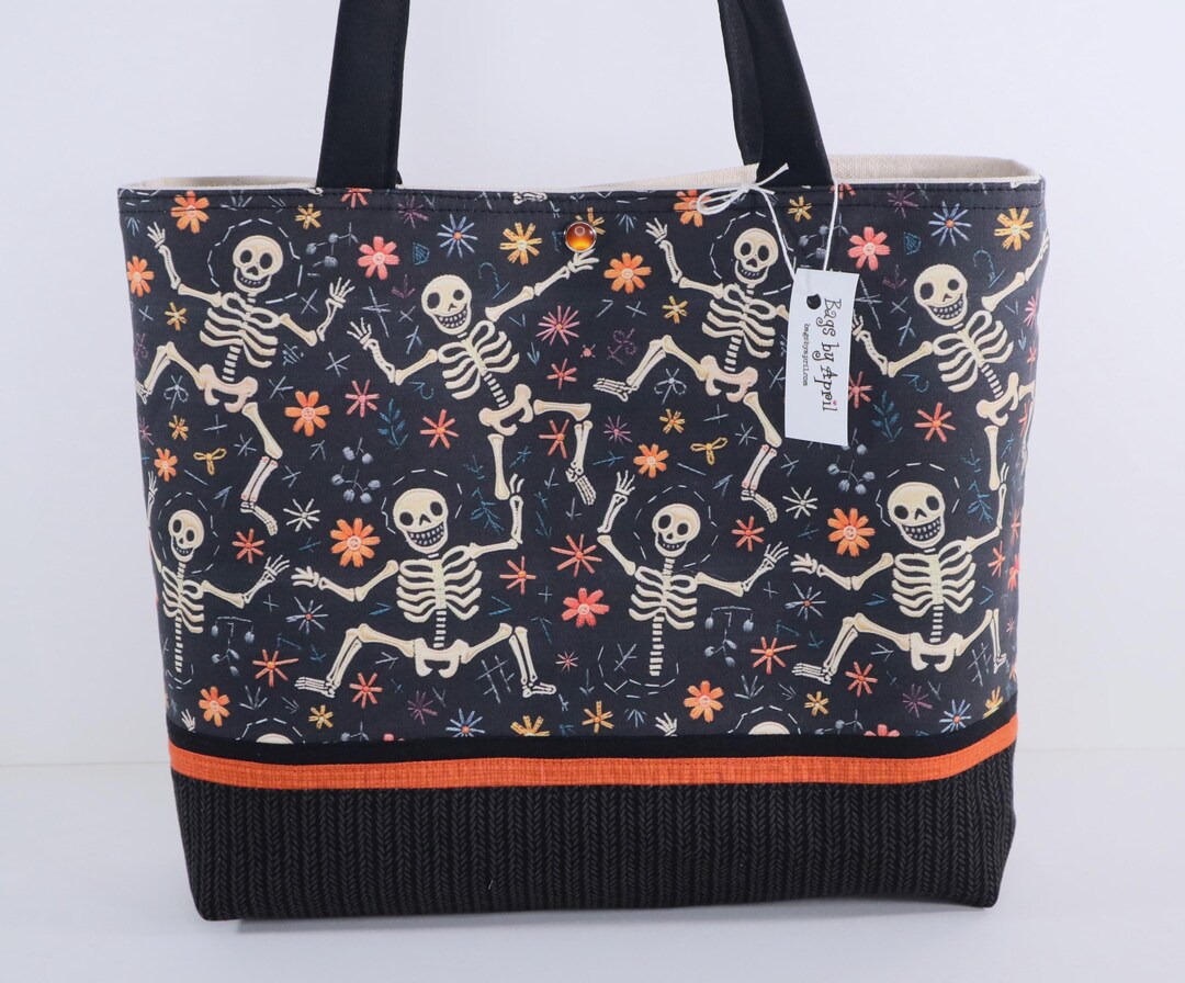 Halloween Happy Skeletons Shoulder Bag Spooky Fall Handbag Tote - Etsy