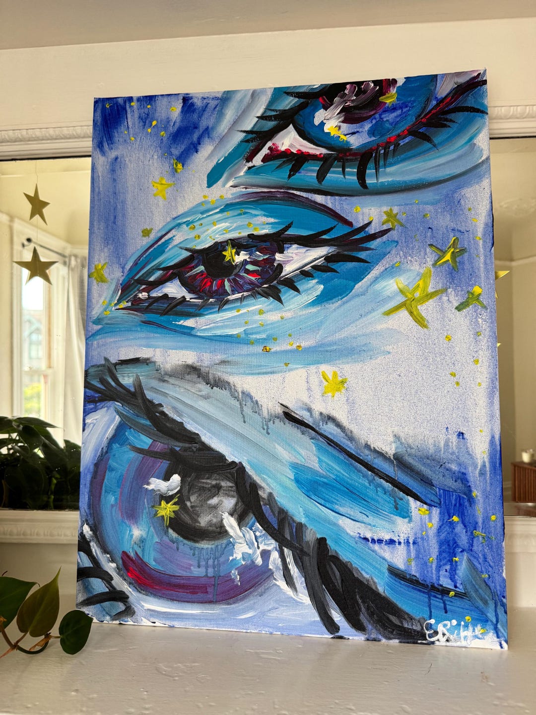 Eye Painting, Multiple Eyes Art, Abstract Art - Etsy