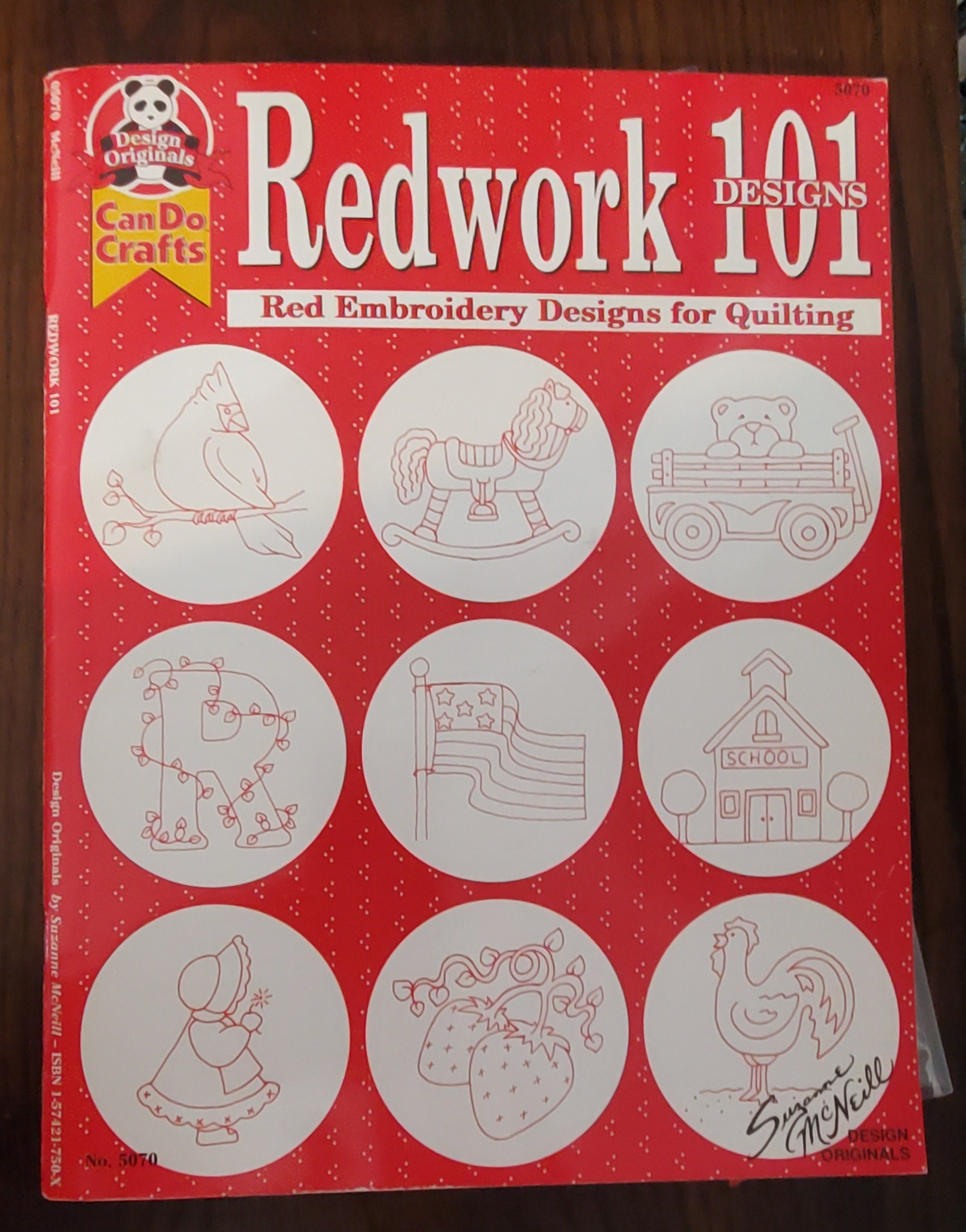 Four Redwork Books for Quilting and Sewing Two-color Quilts, Learn to ...