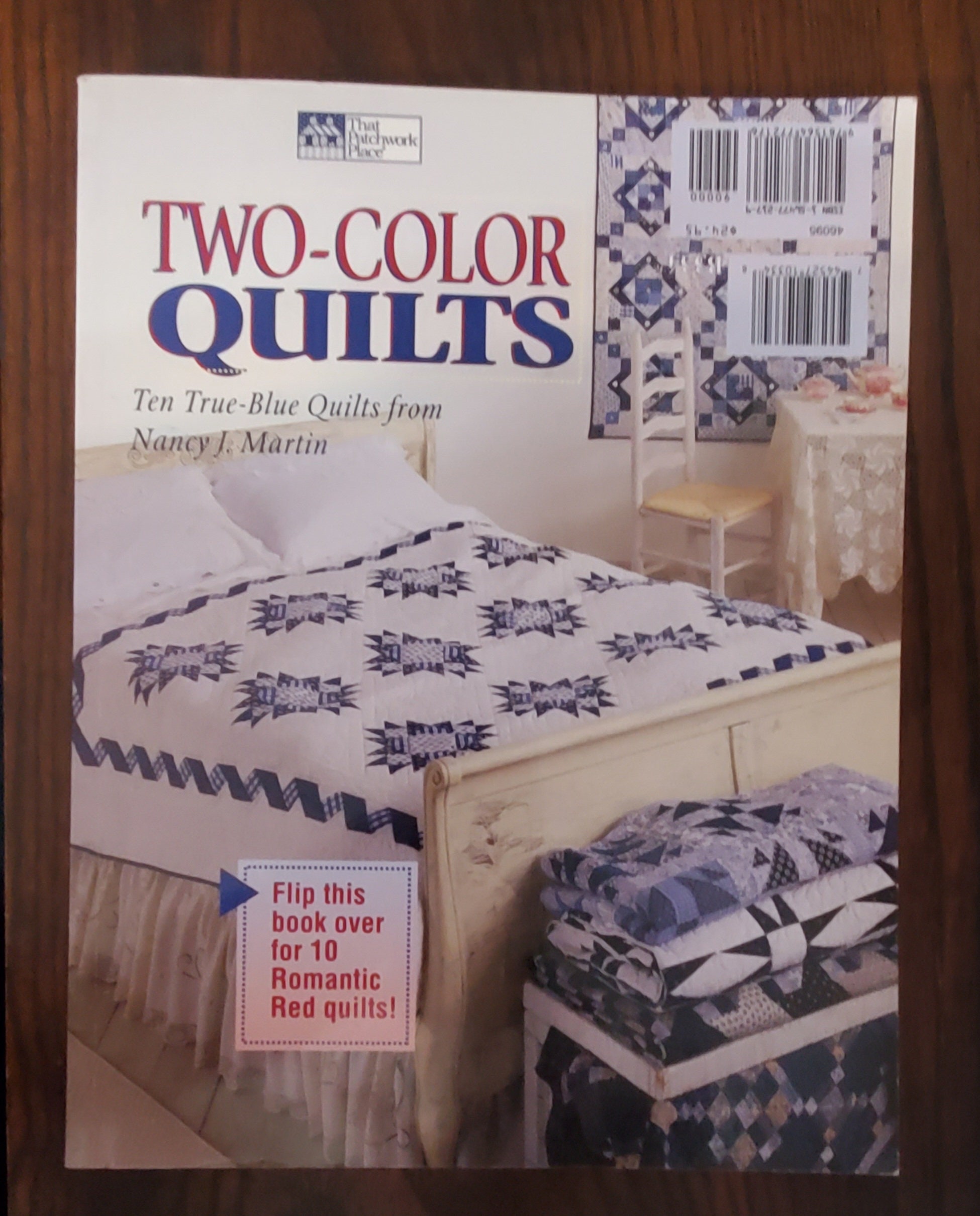 Four Redwork Books for Quilting and Sewing Two-color Quilts, Learn to ...