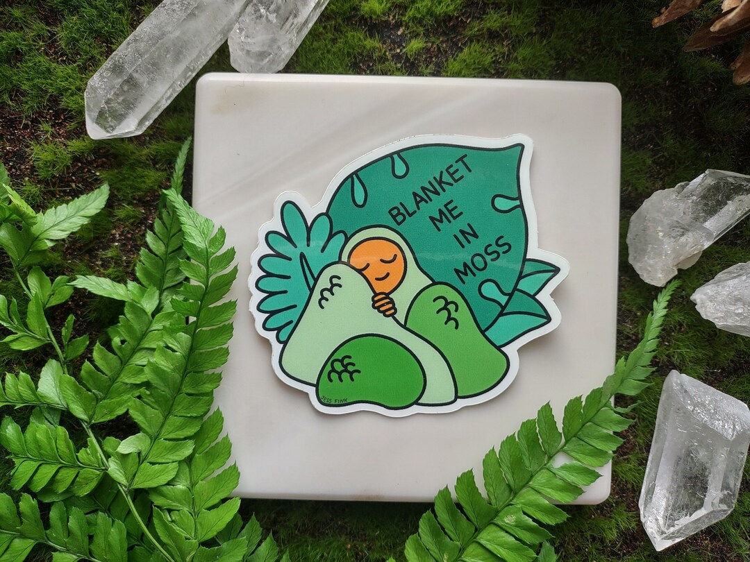 Blanket Me in Moss Sticker - Etsy