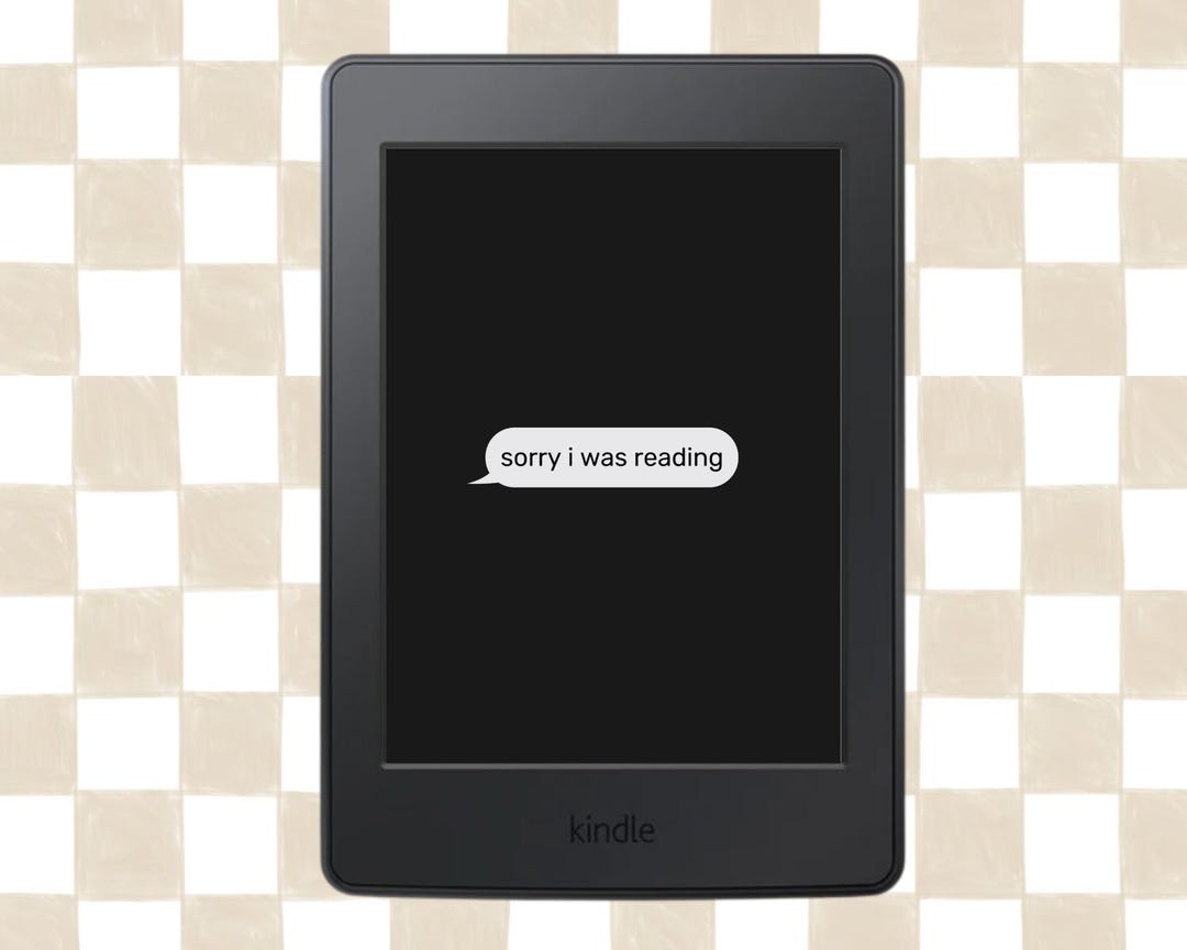 Sorry I Was Reading Kindle Screensaver, Basic & Paperwhite Kindle, Lock ...
