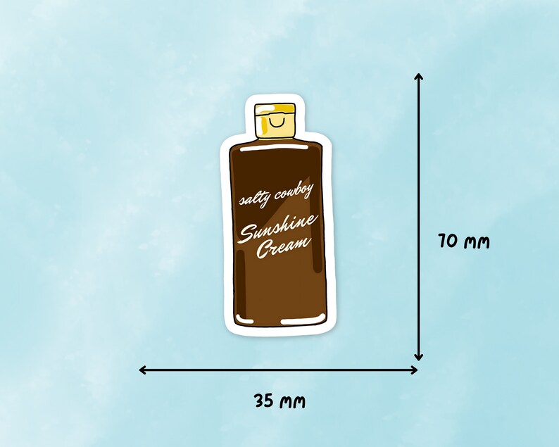 Sunscreen Tanning Lotion Sticker, Kindle Sticker, Bookish Sticker, E ...