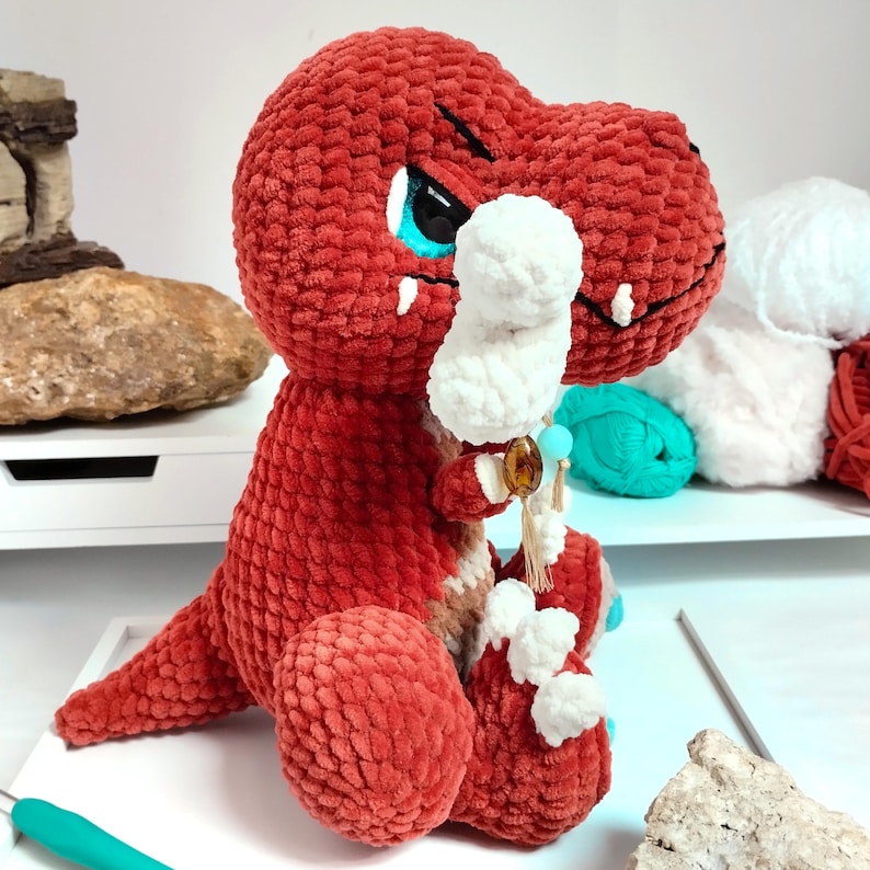 Silex the T-rex | Crochet PDF Pattern - Etsy