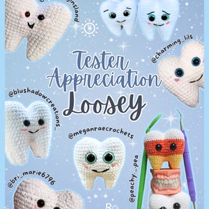 Loosey the Tooth, Crochet Pattern (PDF Pattern ONLY, US Terminology) - Etsy