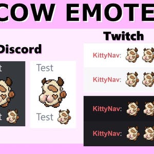 Cows Butt Emote Pixel Cow for Twitch & Discord Etc. - Etsy