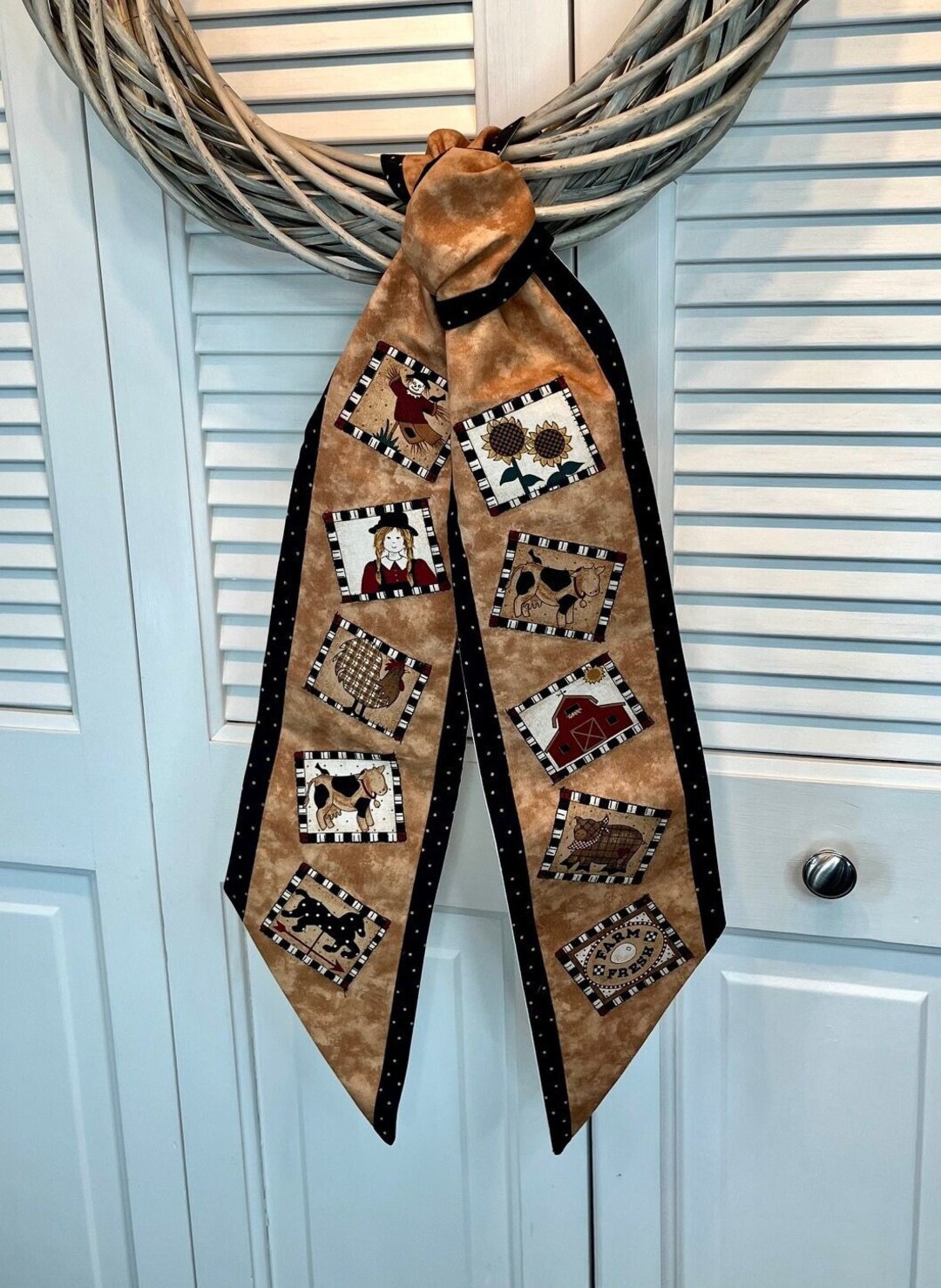 Handmade Country Style Wreath Sash - Etsy