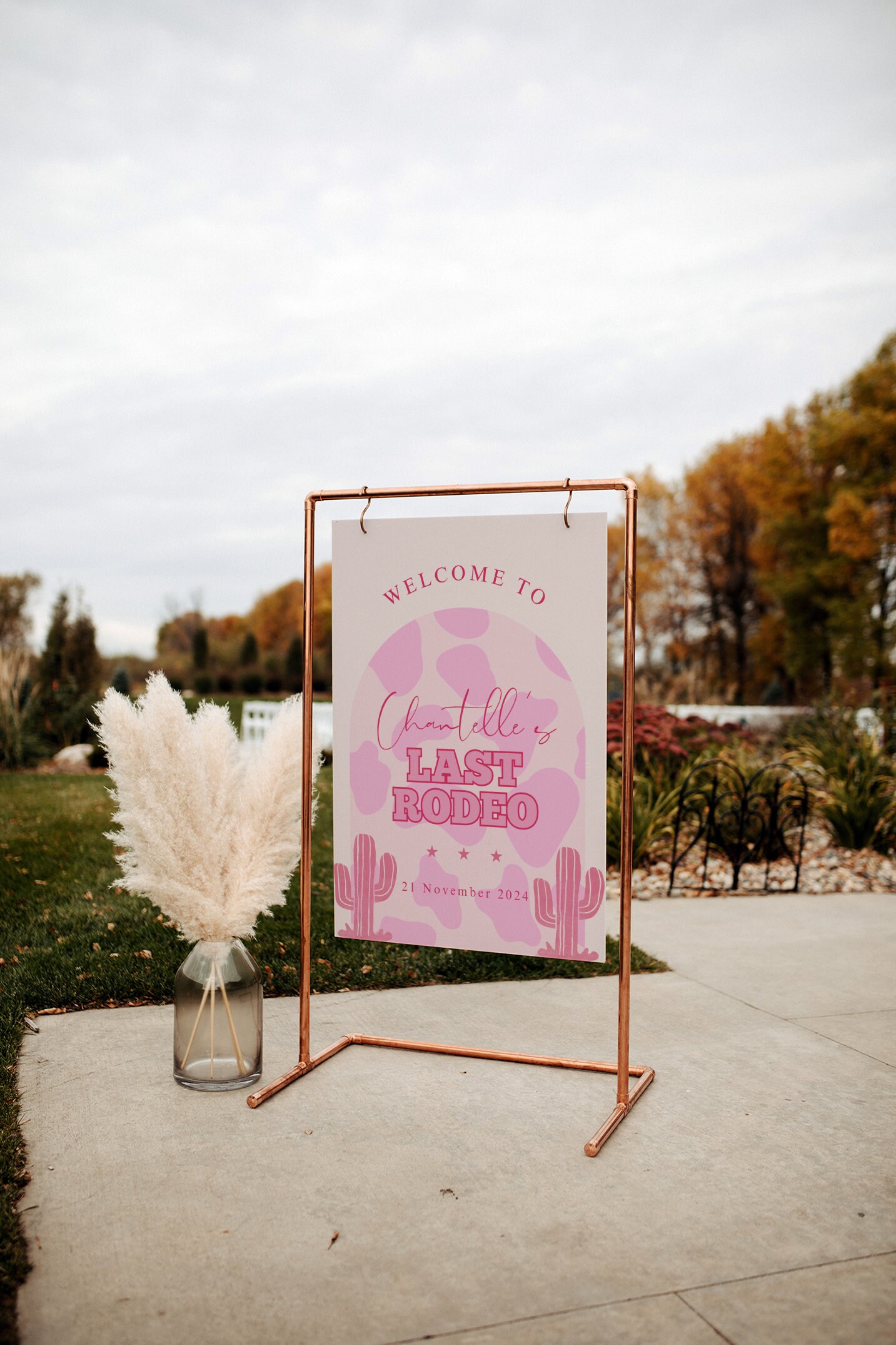 Customisable 'last Rodeo' Arch Welcome Sign Instant Digital Download ...