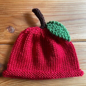 Red Apple Baby Hat, Red Apple Newborn Hat, Red Apple Child Hat, Red ...