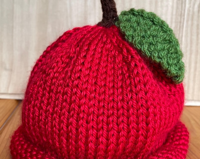Red Apple Baby Hat, Red Apple Newborn Hat, Red Apple Child Hat, Red ...